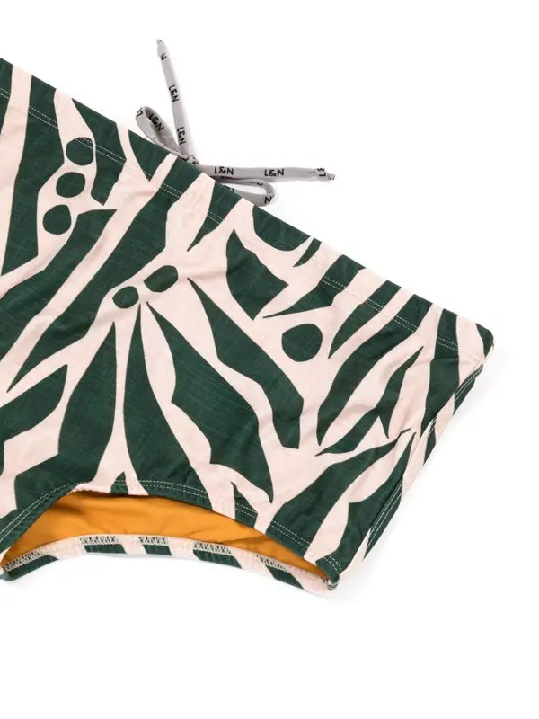 LYGIA & NANNY Copacabana Leaf-print Swimming Trunks - Multicolour