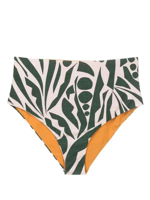 LYGIA & NANNY Violeta High-waist Bikini Bottom - Green