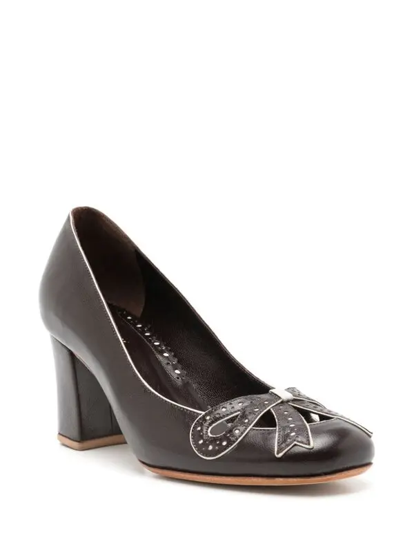 STUDIO CHOFAKIAN Audrey 55mm Leather Pumps
