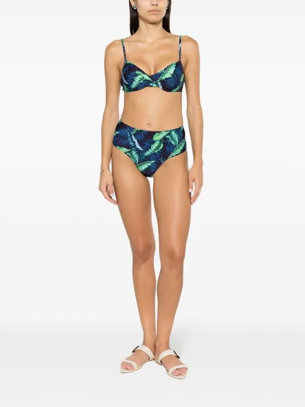 LYGIA & NANNY Verônica Leaf-print Bikini