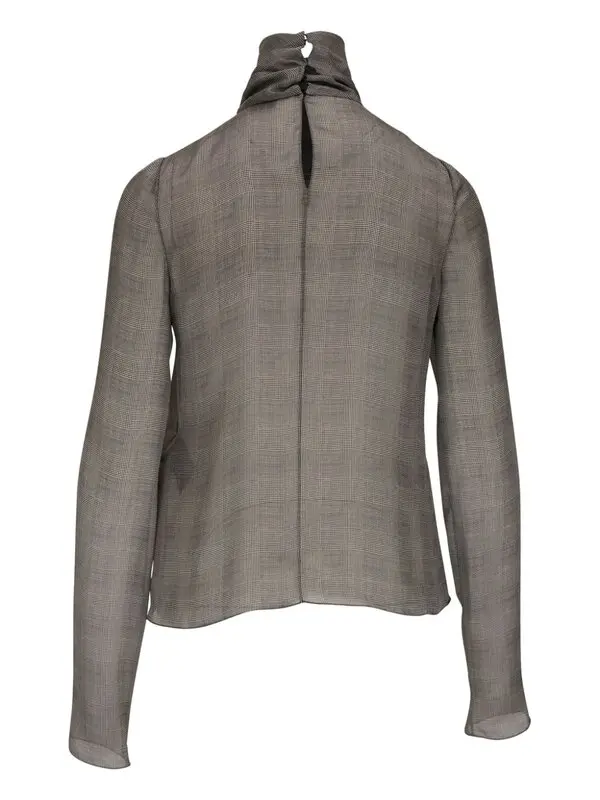 Saint Laurent Checked Blouse