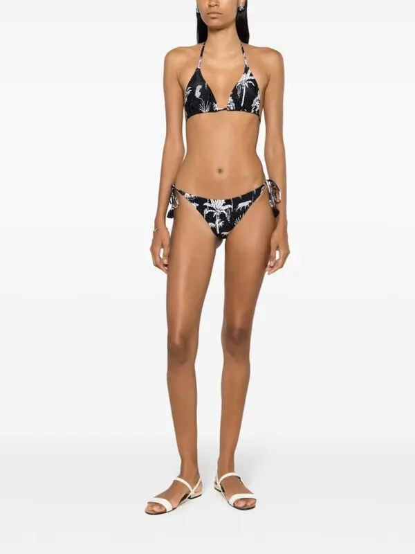 LYGIA & NANNY Maya Graphic-print Bikini - Black
