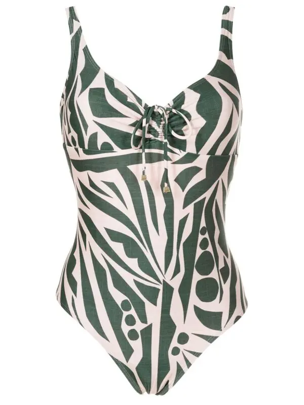 LYGIA & NANNY Abstract-print One-piece - Green