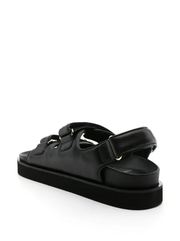 Maje Touch-strap Leather Sandals