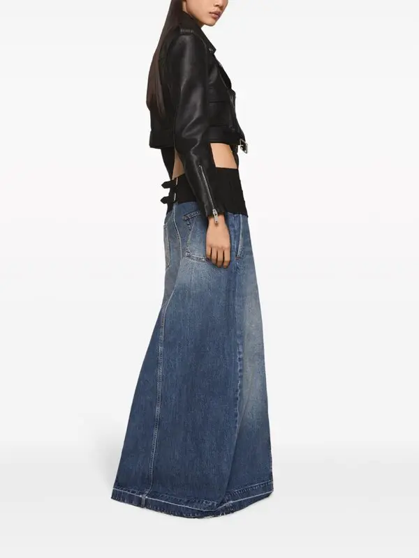 Stella McCartney Denim Maxi Skirt - Blue