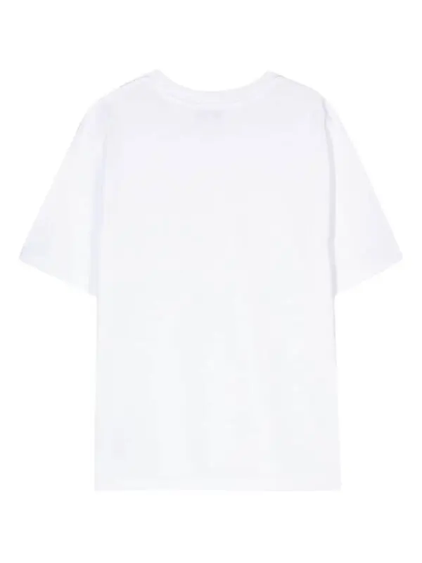 Maison Labiche Slogan-embroidered T-shirt - White