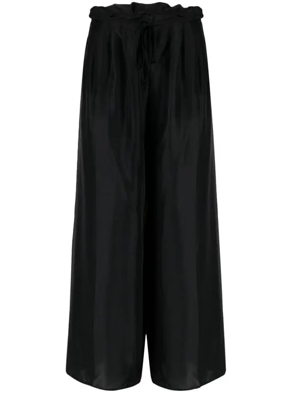 FORTE_FORTE Wide-leg Silk Trousers
