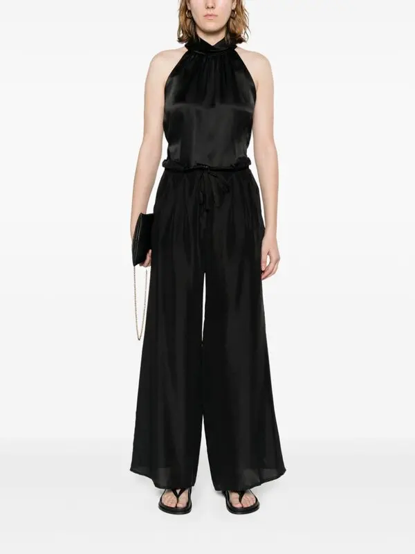 FORTE_FORTE Wide-leg Silk Trousers
