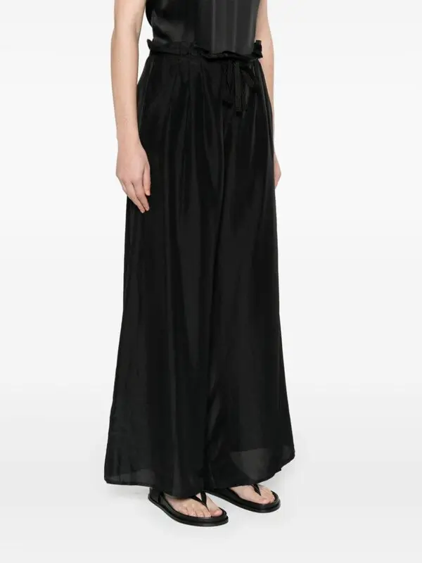 FORTE_FORTE Wide-leg Silk Trousers