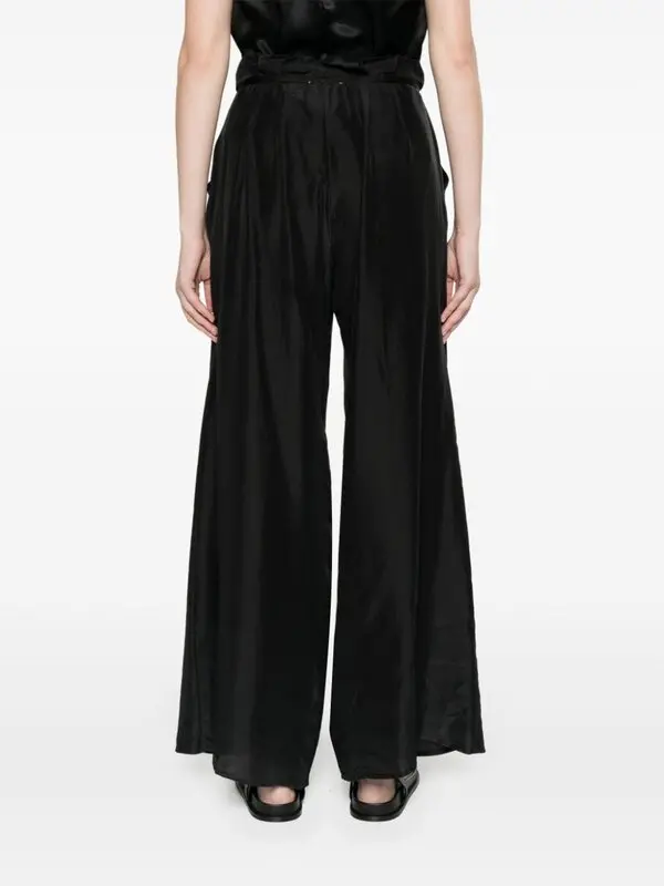 FORTE_FORTE Wide-leg Silk Trousers
