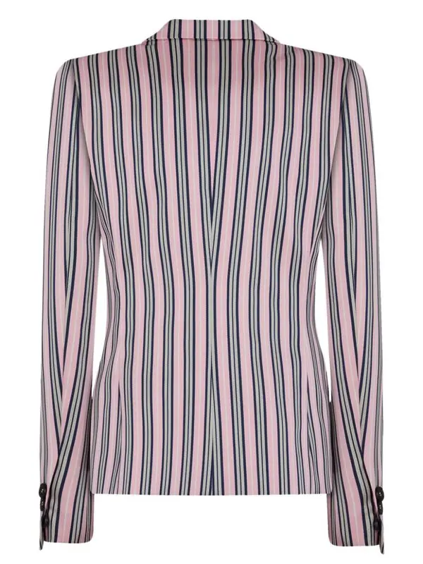 Dsquared2 Logo-patch Striped Blazer