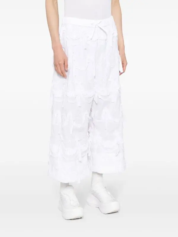 Simone Rocha Cropped Cotton Poplin Trousers
