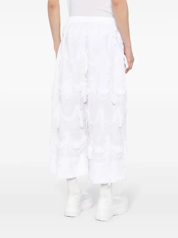 Simone Rocha Cropped Cotton Poplin Trousers