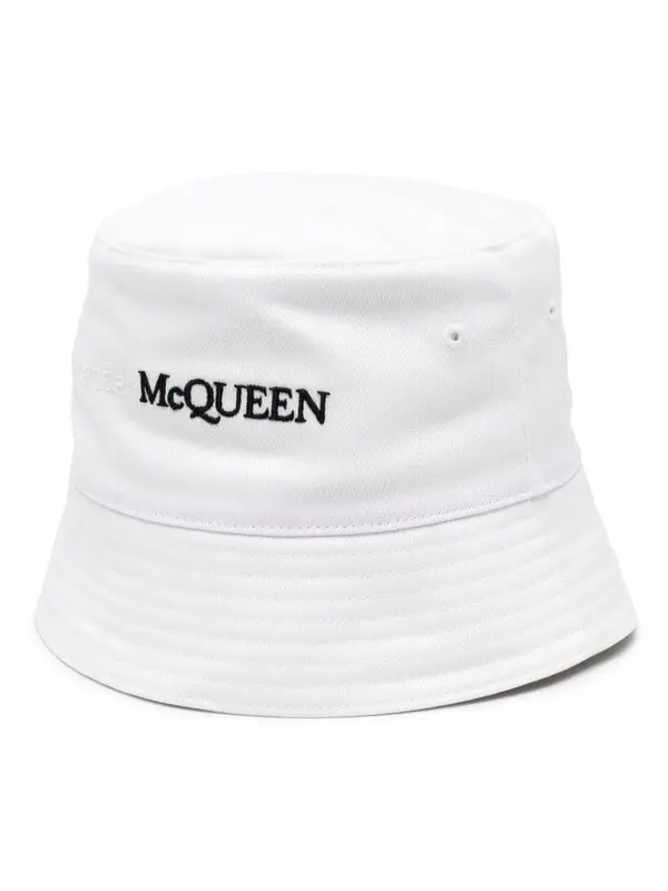 Alexander McQueen Logo-embroidered Bucket Hat