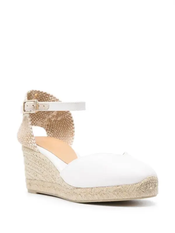 CastaÑer Chiarita Wedge Espadrilles - White