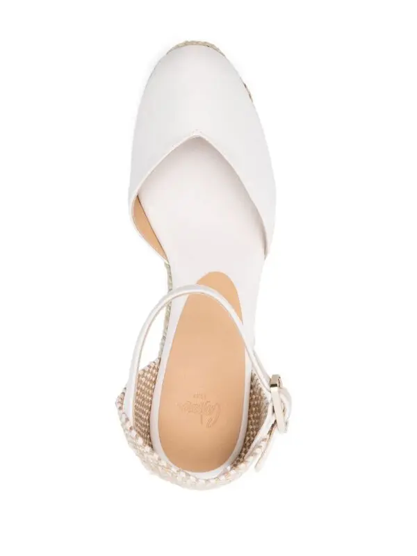 CastaÑer Chiarita Wedge Espadrilles - White