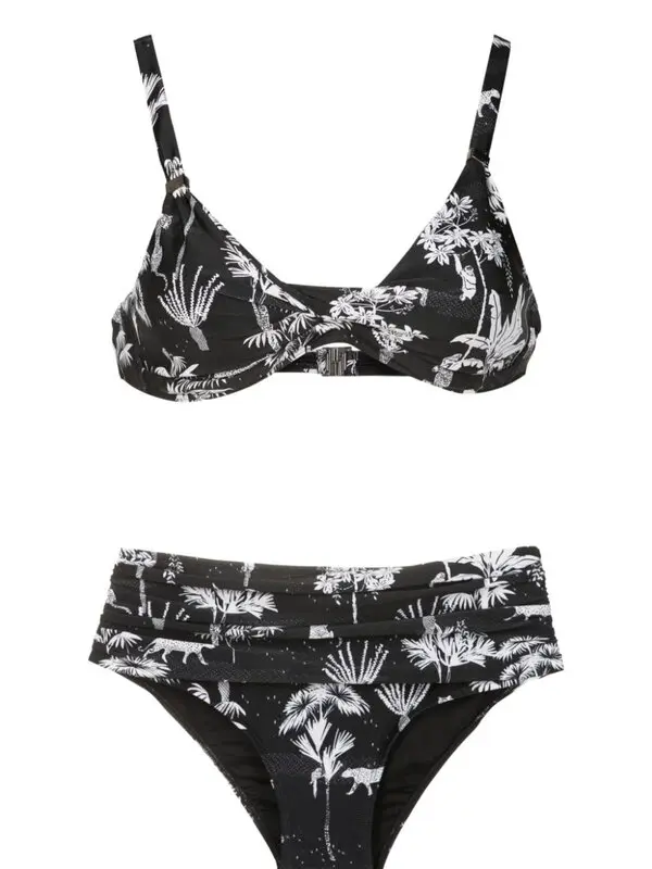 LYGIA & NANNY Marianne Graphic-print Bikini - Black