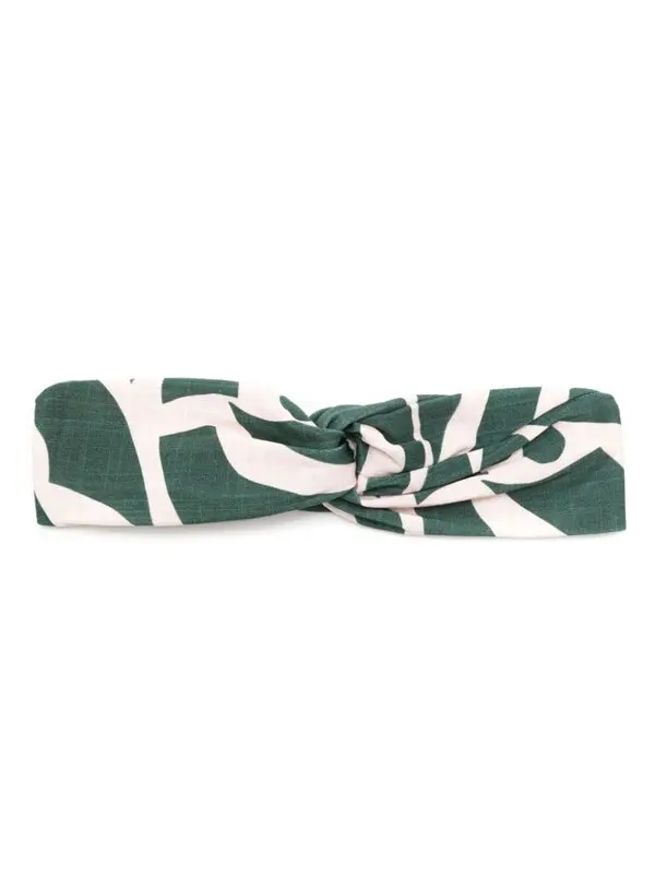 LYGIA & NANNY Bethania Graphic-print Headband - Green
