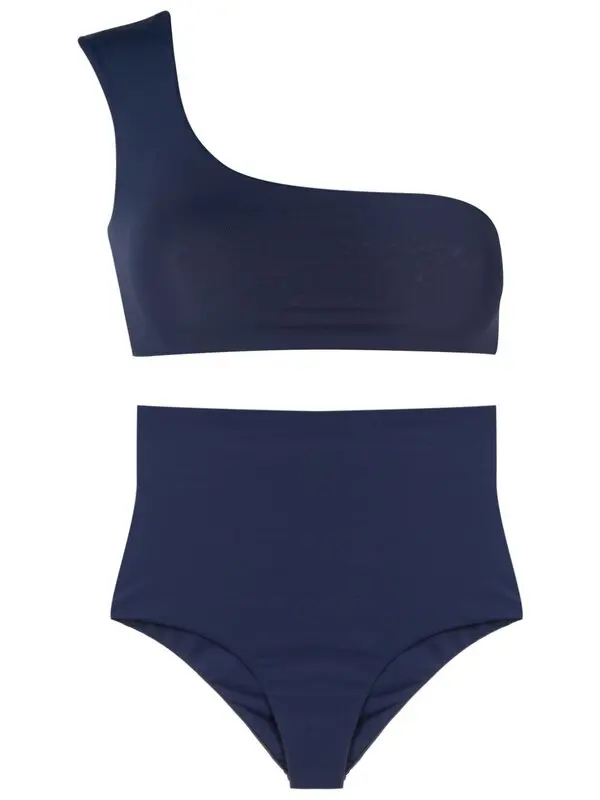 LYGIA & NANNY Marjory Fluity One-shoulder Bikini - Blue