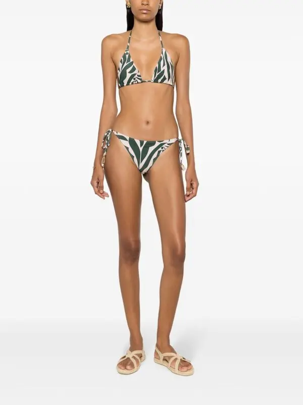 LYGIA & NANNY Maya Abstract-print Bikini - Green