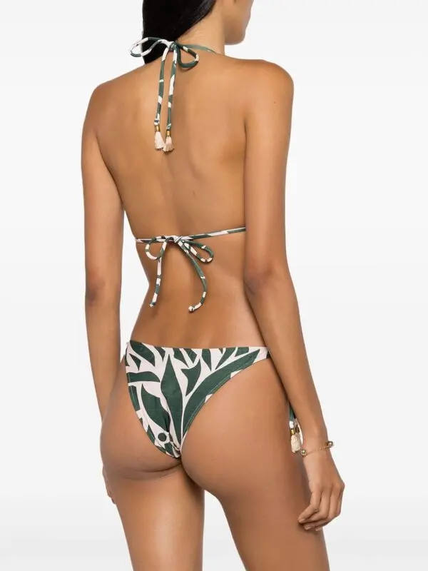LYGIA & NANNY Maya Abstract-print Bikini - Green