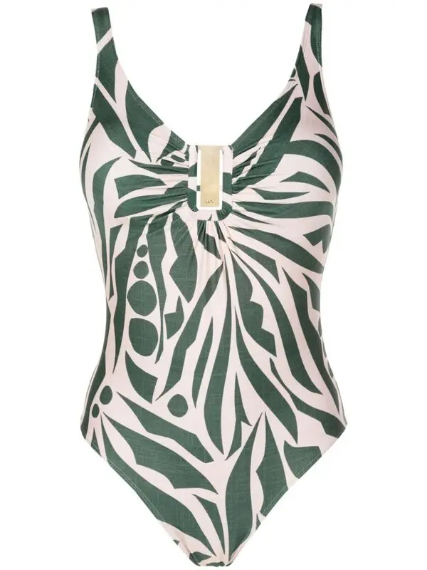 LYGIA & NANNY Mirassol Abstract-print One-piece - Green