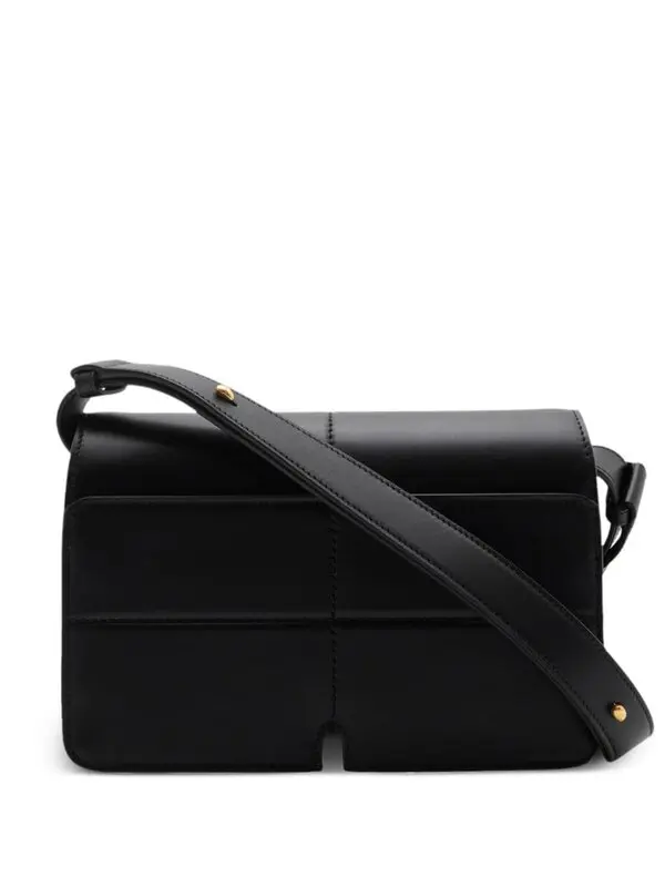 Burberry Snip Leather Crossbody Bag - Black