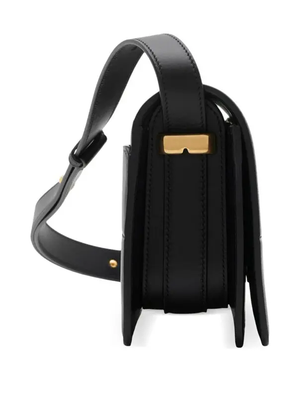 Burberry Snip Leather Crossbody Bag - Black