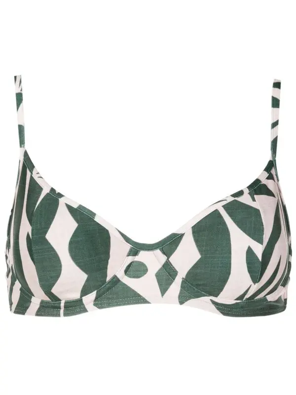 LYGIA & NANNY Fiji Half-cup Bikini Top - Green