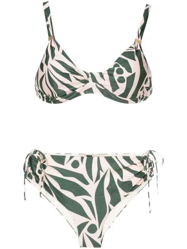 LYGIA & NANNY Marcela Abstract-print Bikini - Green
