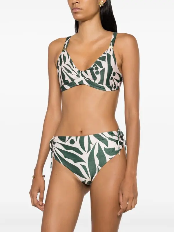 LYGIA & NANNY Marcela Abstract-print Bikini - Green