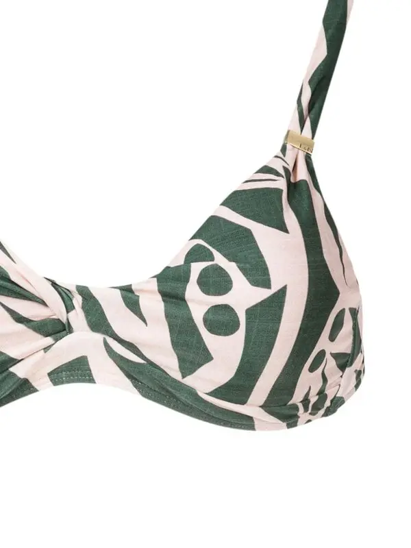 LYGIA & NANNY Marcela Abstract-print Bikini - Green