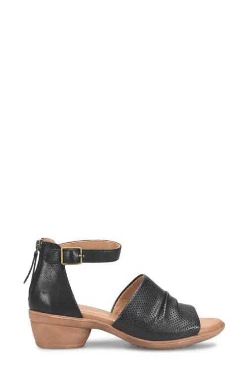 COMFORTIVA Newnan Ankle Strap Sandal - Black