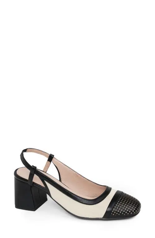 PATRICIA GREEN Brooks Perforated Slingback Pumps