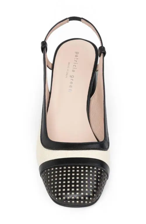 PATRICIA GREEN Brooks Perforated Slingback Pumps