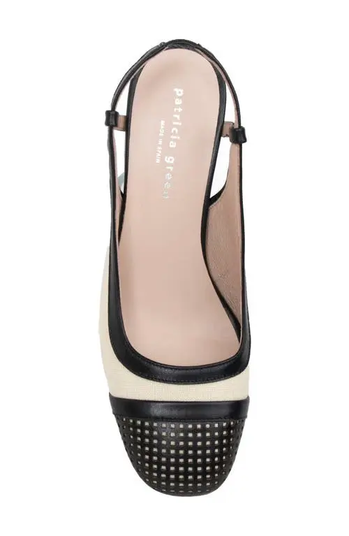PATRICIA GREEN Brooks Perforated Slingback Pumps