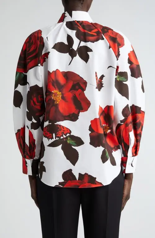 Alexander McQueen Tudor Rose Poplin Shirt