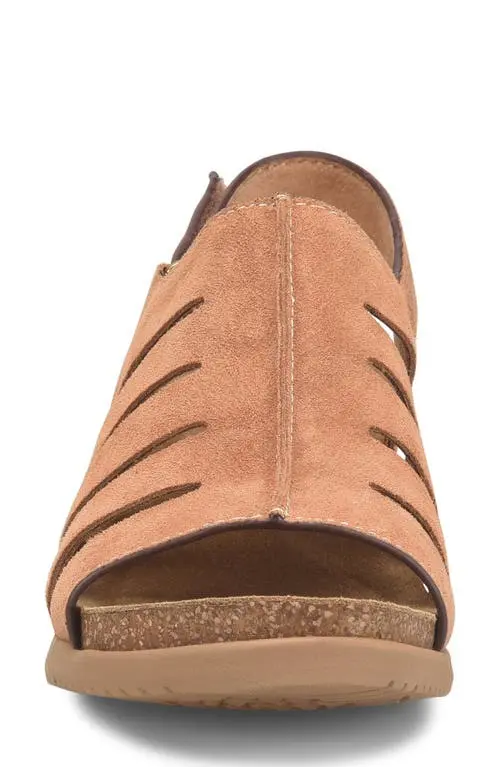 COMFORTIVA Scottie Slingback Wedge Sandal - Luggage