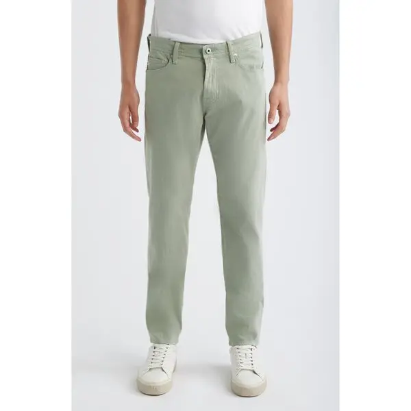 Ag Tellis Stretch Sateen Modern Slim Pants - Faded Moss