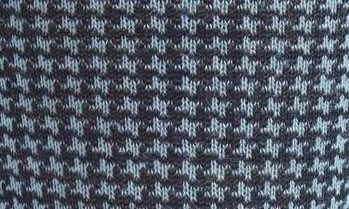 Pantherella Highbury Houndstooth Dress Socks - Light Blue/navy