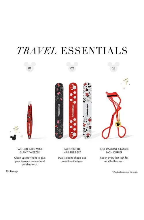 TWEEZERMAN Disney Mickey Mouse And Minnie Mouse Mini Slant Tweezer