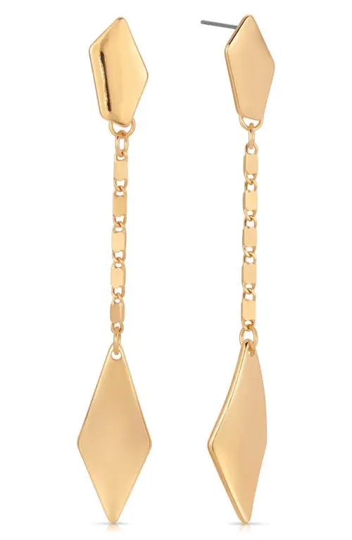 Ettika Kite Linear Drop Earrings - Gold