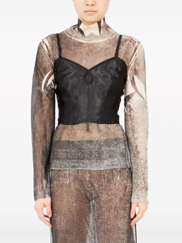 MAISON MARGIELA Metal Satin Vest Top