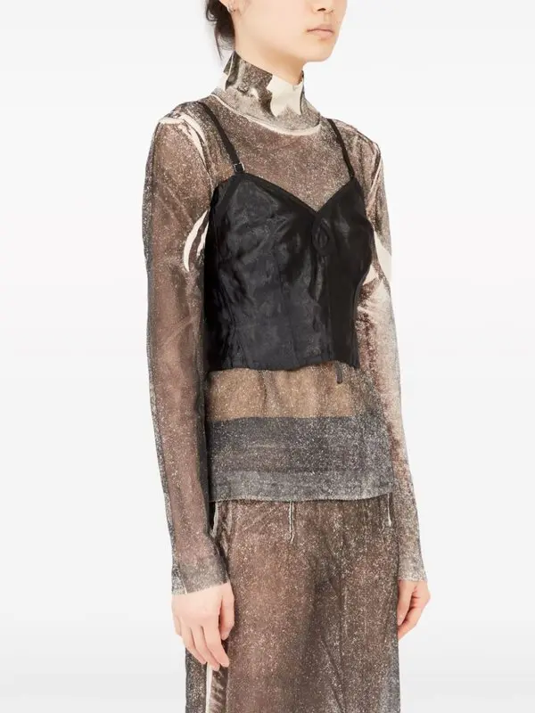 MAISON MARGIELA Metal Satin Vest Top