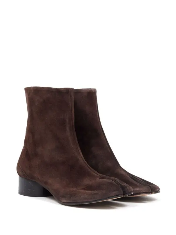 MAISON MARGIELA Tabi 30mm Suede Ankle Boots - Brown