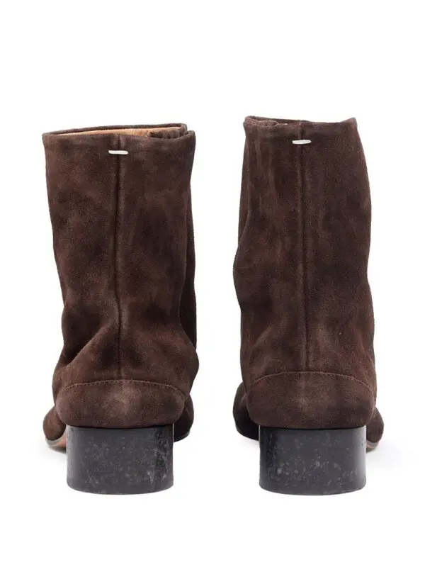 MAISON MARGIELA Tabi 30mm Suede Ankle Boots - Brown