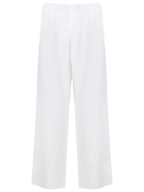 AMIR SLAMA Elasticated-waistband Trousers - White
