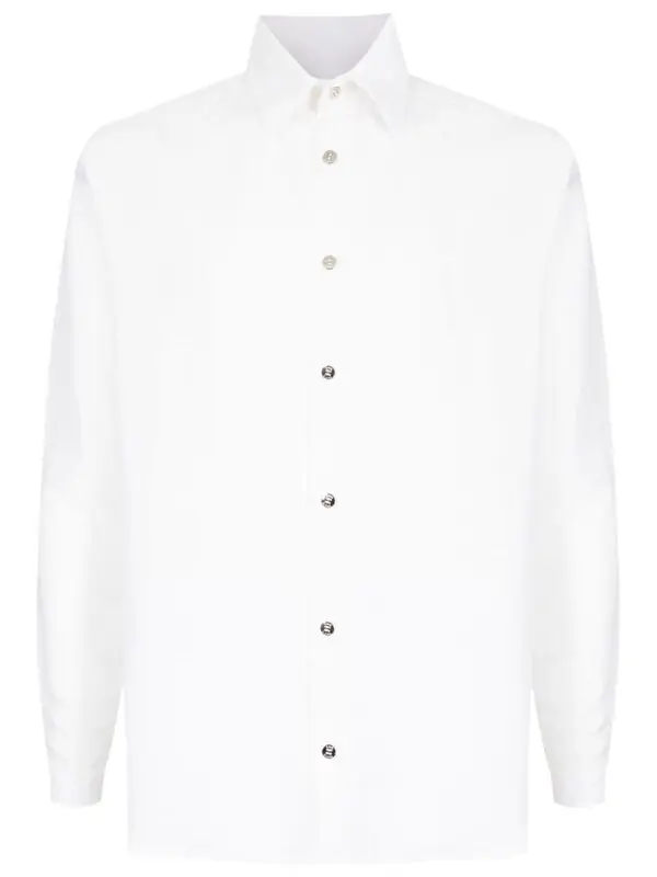 AMIR SLAMA Poseidon-print Buttoned Shirt