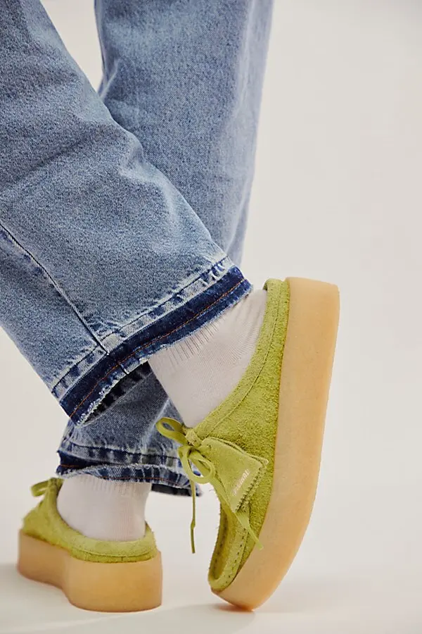 Clarks Wallabee Cup Lo Slip-Ons - Lime | Editorialist display picture 3