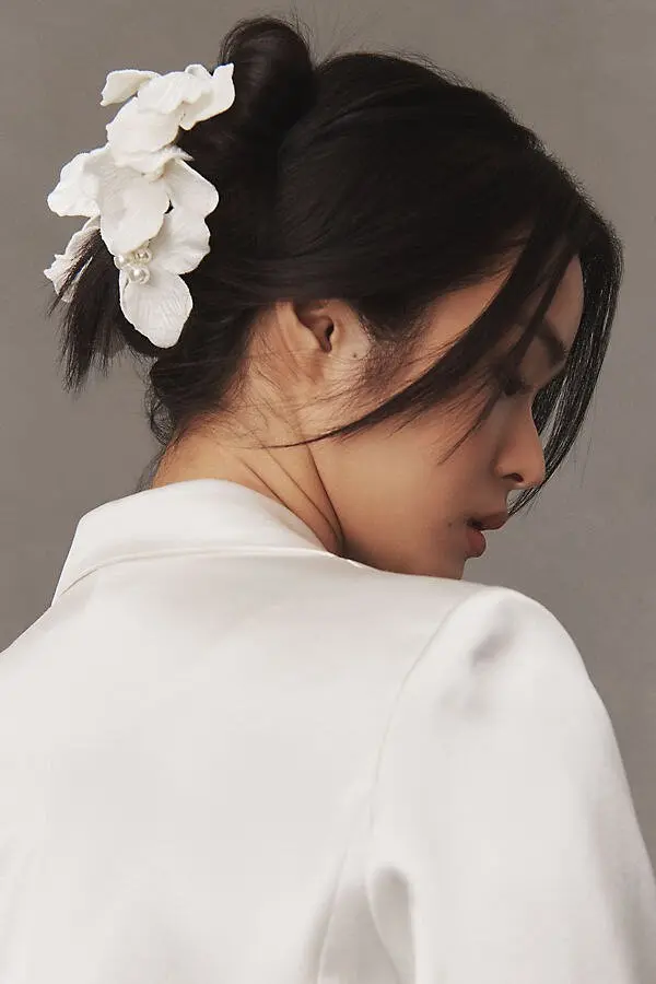 Lele Sadoughi Magnolia Hair Clip - Ivory